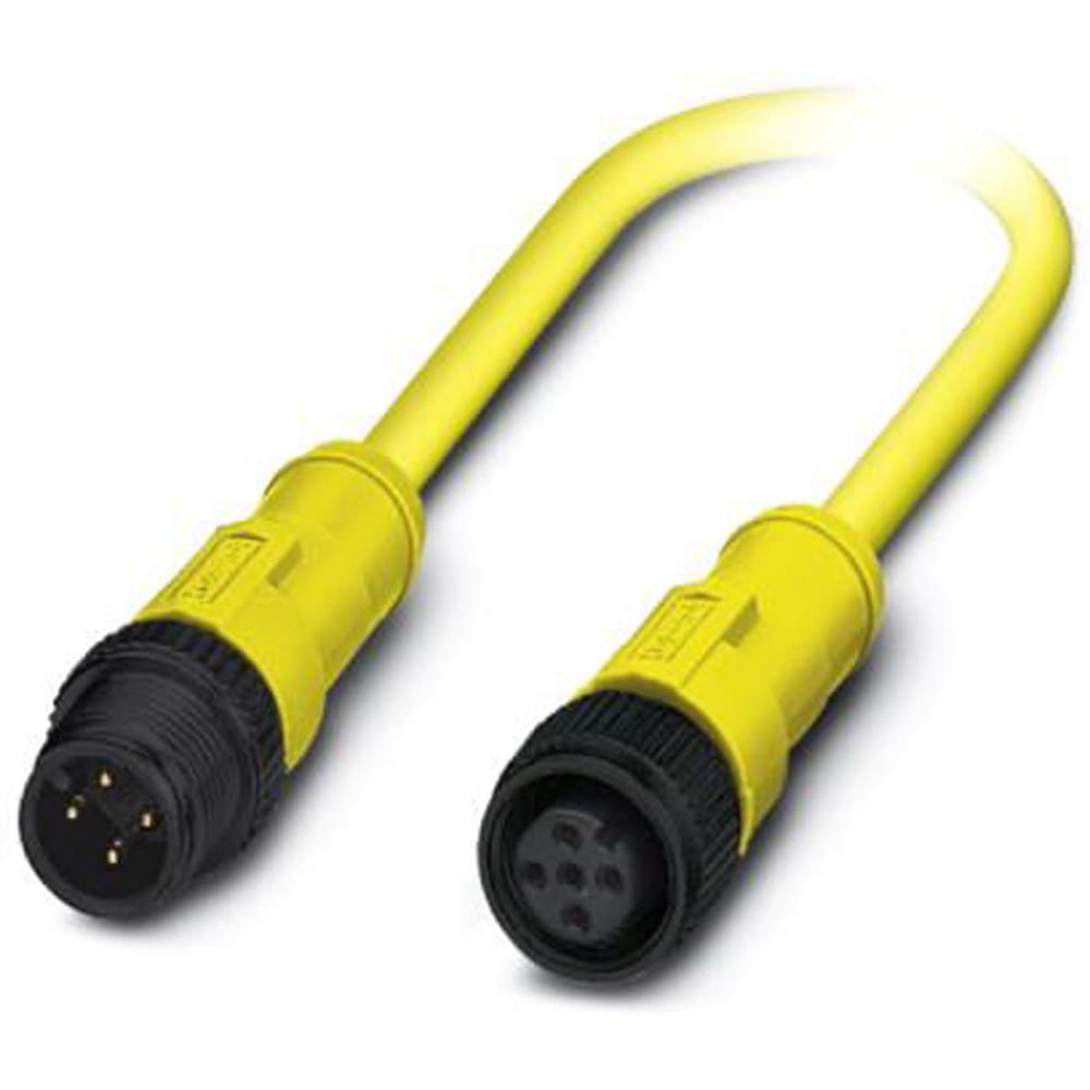 Phoenix Contact - 1432051 - Cable Assembly, M12 Male Straight-M12 ...