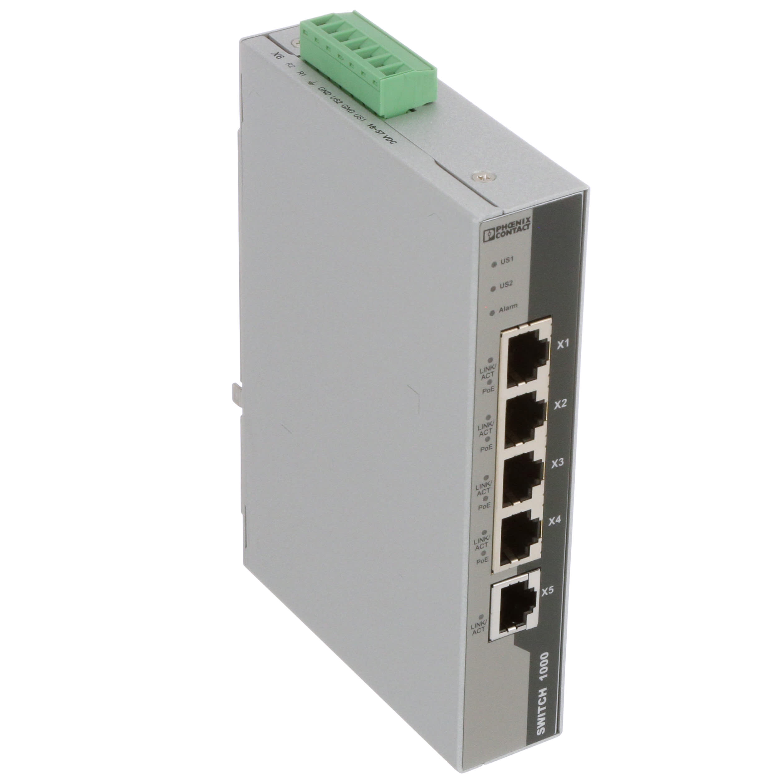 Phoenix Contact - 1026937 - Industrial Ethernet Switch, Unmanaged, 5 ...