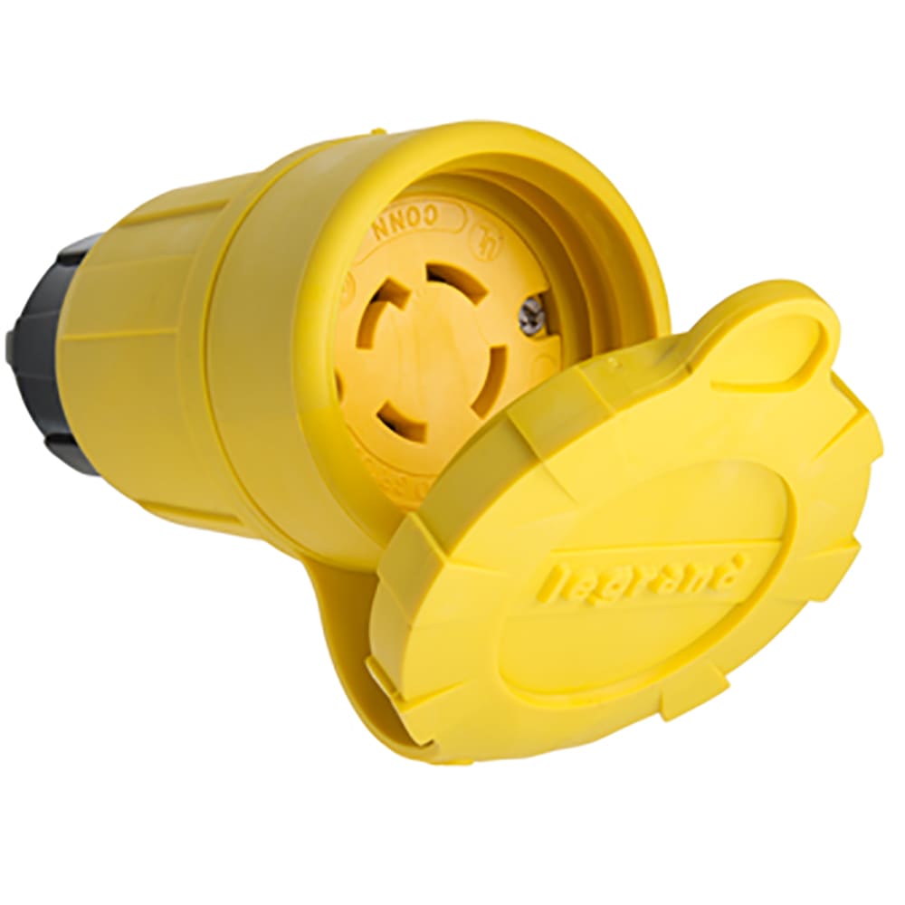 Pass & Seymour - 29W76 - Watertight Locking Socket, 30 A/480 V, Screw ...