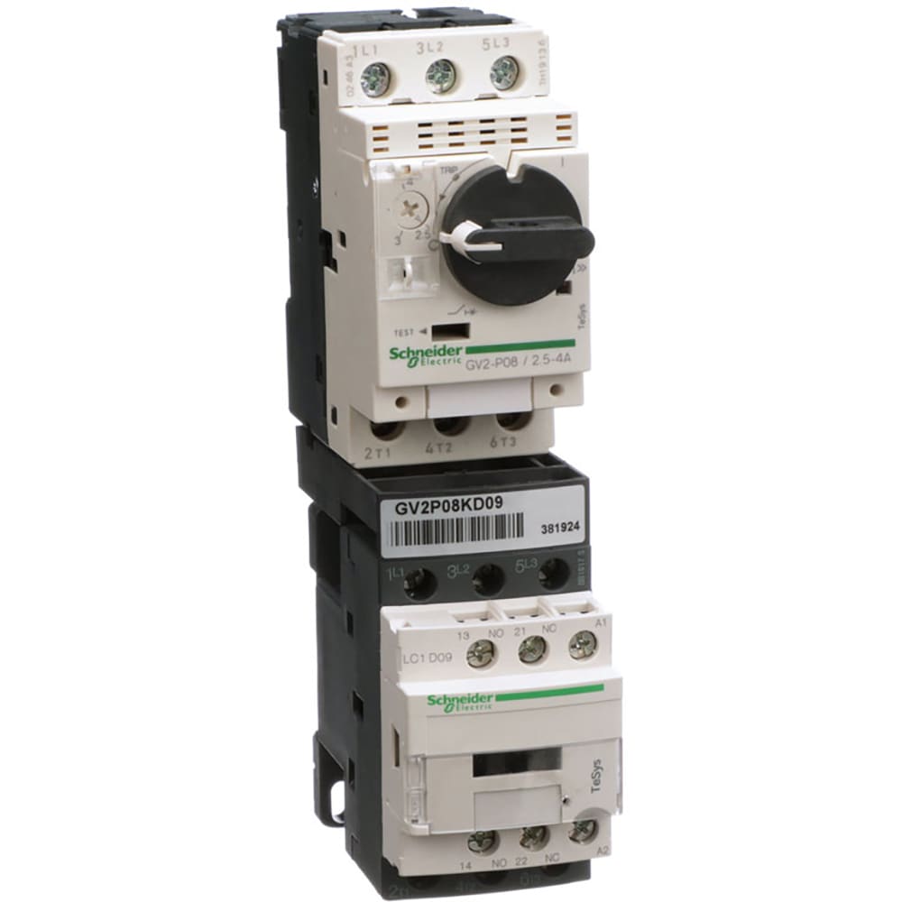Schneider Electric - GV2P08KD09B7 - Motor Starter Kit, GV2P08 Protector ...