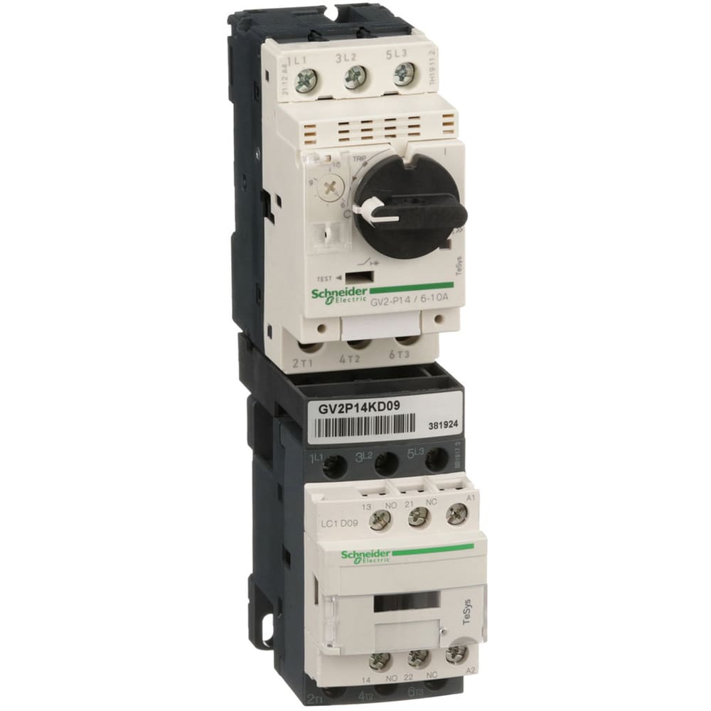 Schneider Electric - GV2P14KD09B7 - Motor Starter Kit, GV2P14 Protector ...