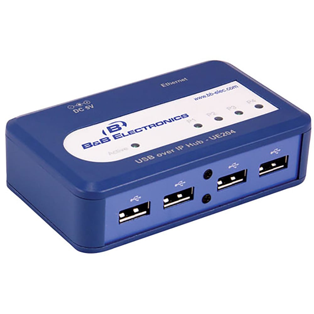 Advantech - BB-UE204 - USB OVER ETHERNET SERVER, 4 PORT - RS