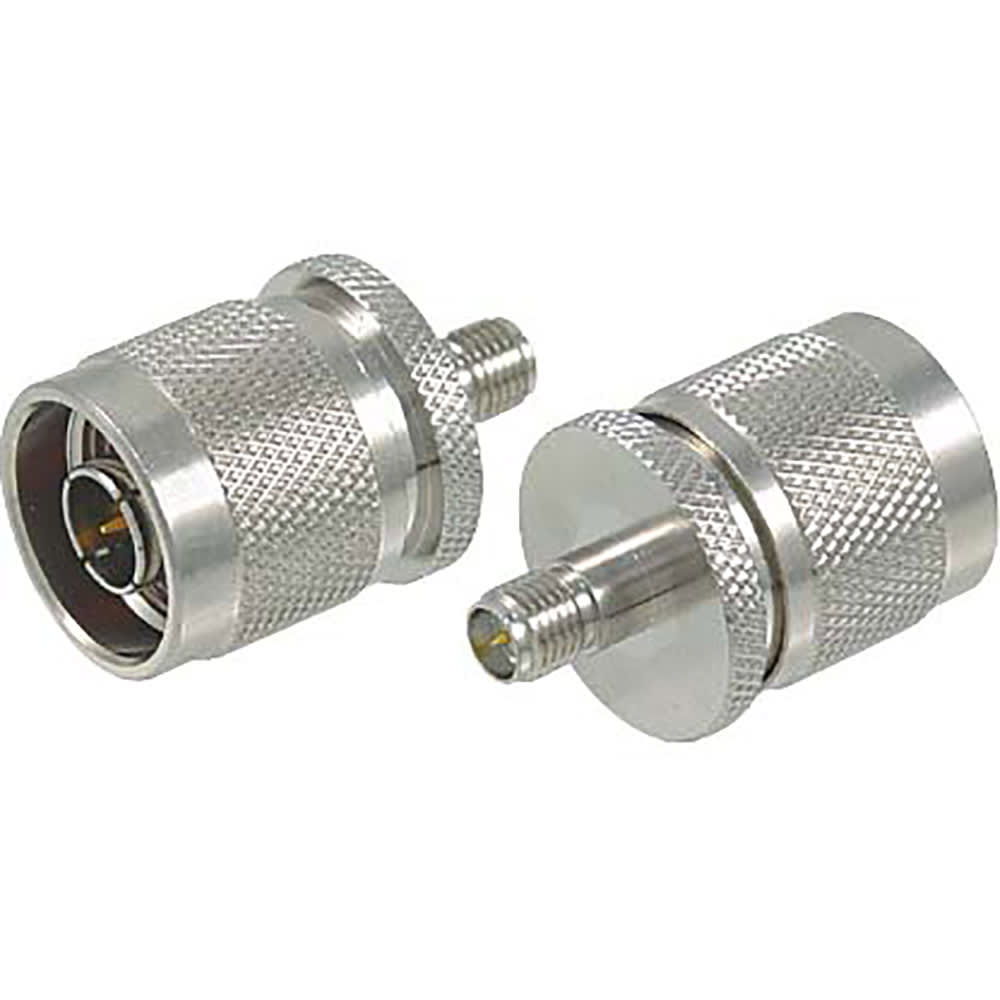 L-com - AXA-NMRSJ - Coaxial Adapter, RP-SMA Jack / N-Male, 50 Ohms ...