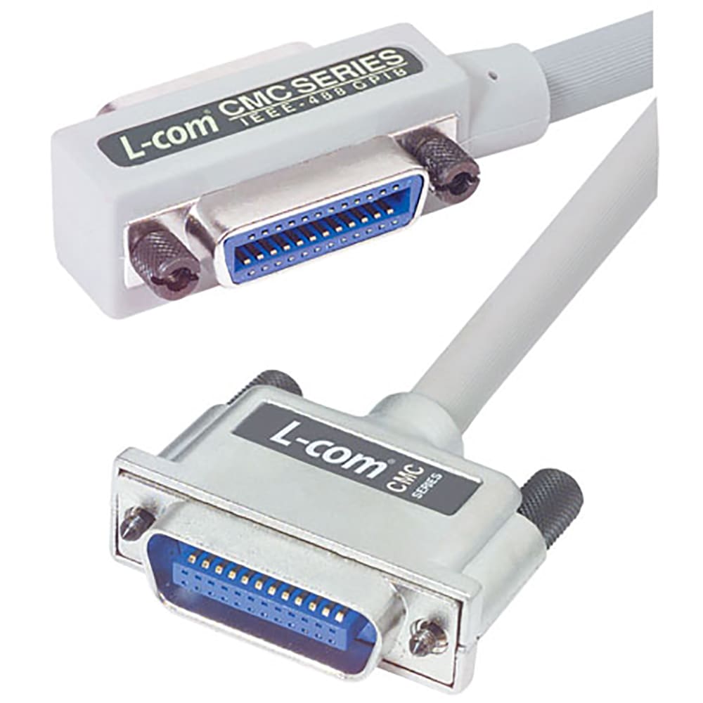 L-com - CMC24-3M - Cable Assemblies, IEEE-488, Gpib Right Angle Female ...