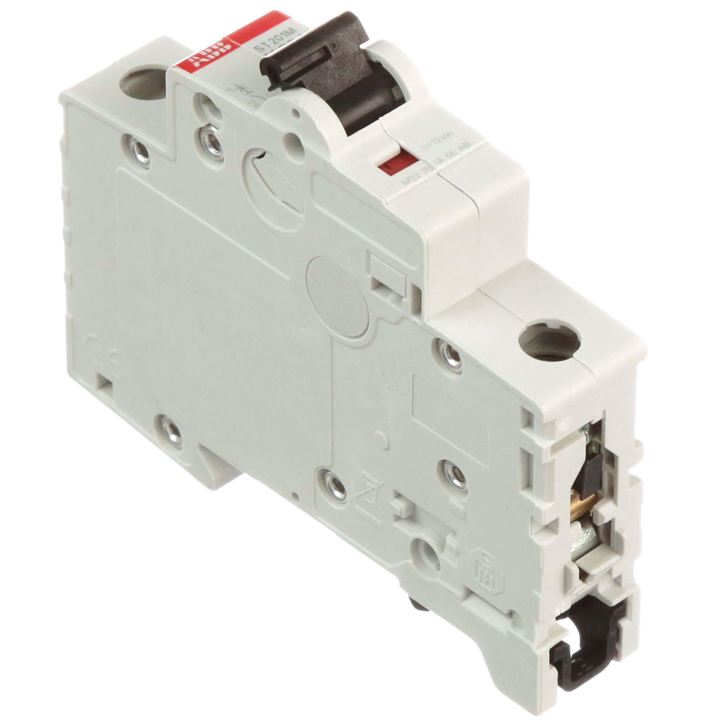 ABB - ST201M-K20 - Circuit Breaker, Miniature, DIN Rail Mount, K Curve, 1 Pole, 20A - RS