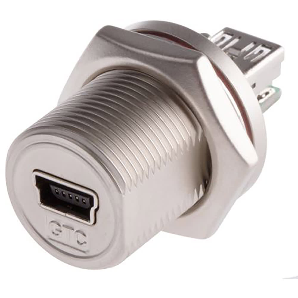 RS PRO - 1223027 - USB Connector Female Type B Panel Mount Screw ...