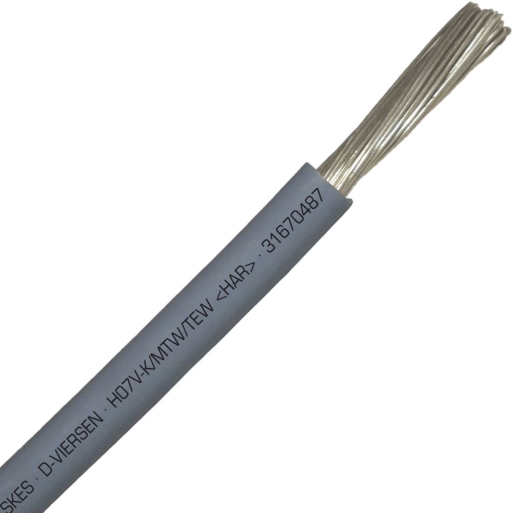 SAB - 31670487-1000 - Hook-up wire, H07V-K, PVC, 10AWG, gray, UL AWM,UL ...