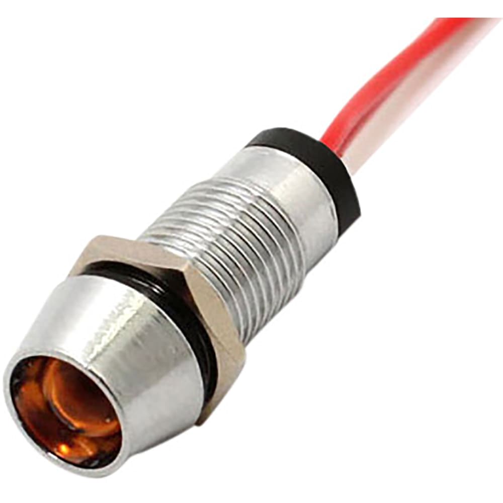 Mallory Sonalert - FL1M-8CW-4-Y110V - LED Panel Mount Indicator ...