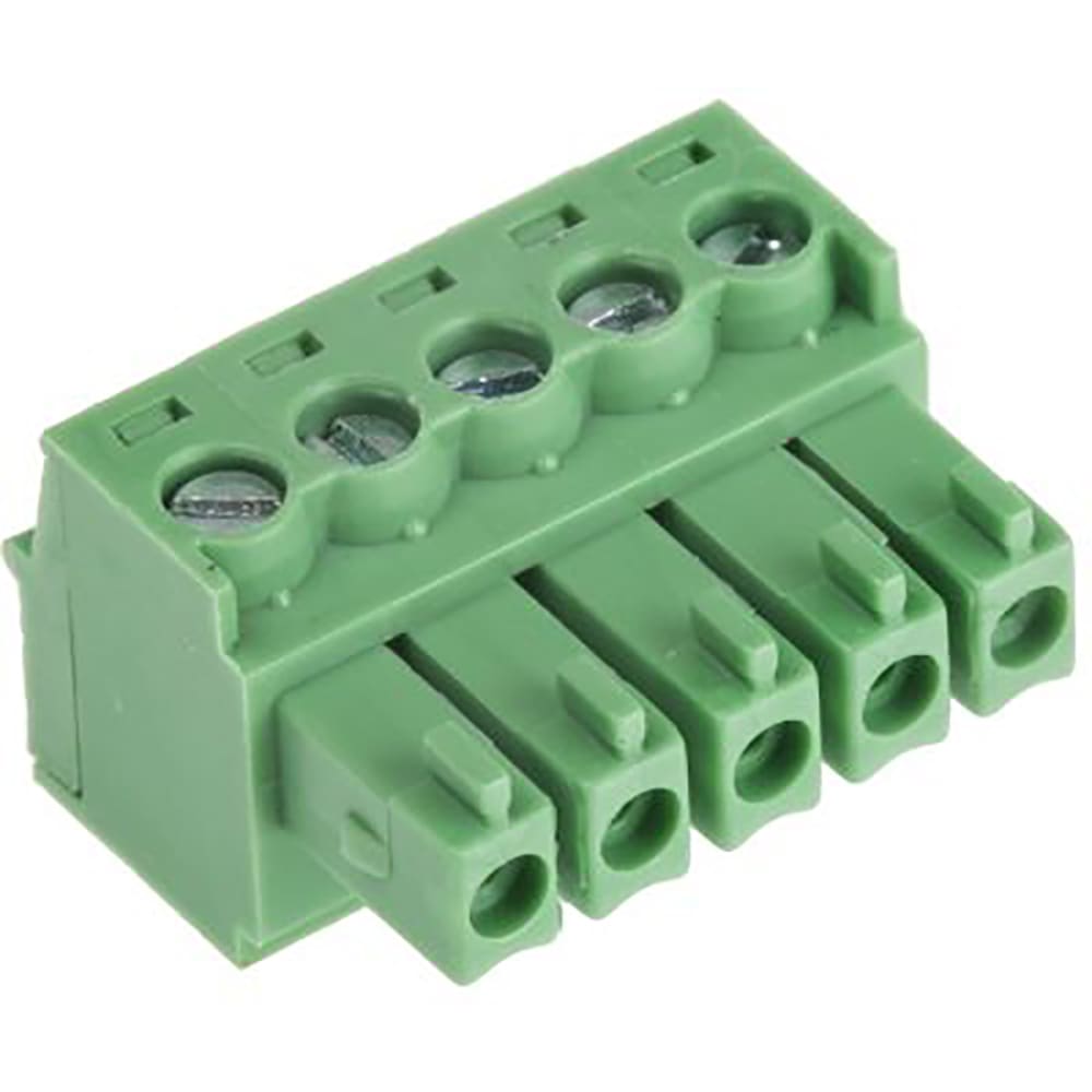 RS PRO - 1444066 - Terminal Block Pluggable 5 Position Plug 16-28AWG ...