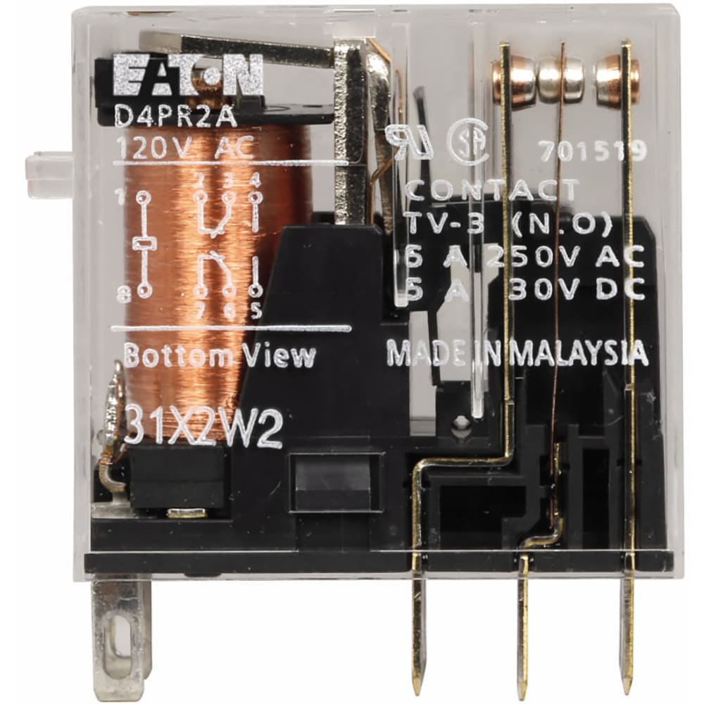 Eaton - Cutler Hammer - D4PR2T1 - DPDT RELAY 24VDC COIL - RS