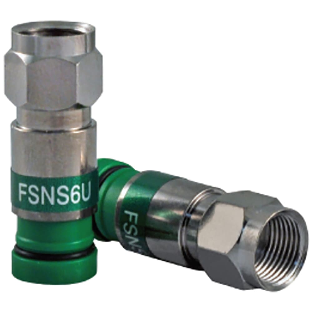 Belden - FSNS6U-25 - Universial F Connector, RG6, (GREEN) - RS