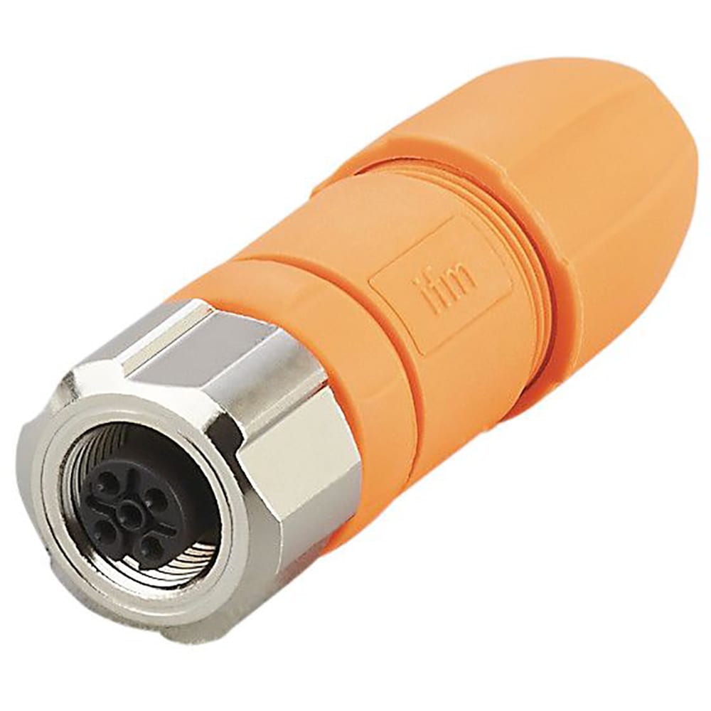 IFM Efector - EVC810 - Wirable Socket, female M12, straight, 4 poles ...