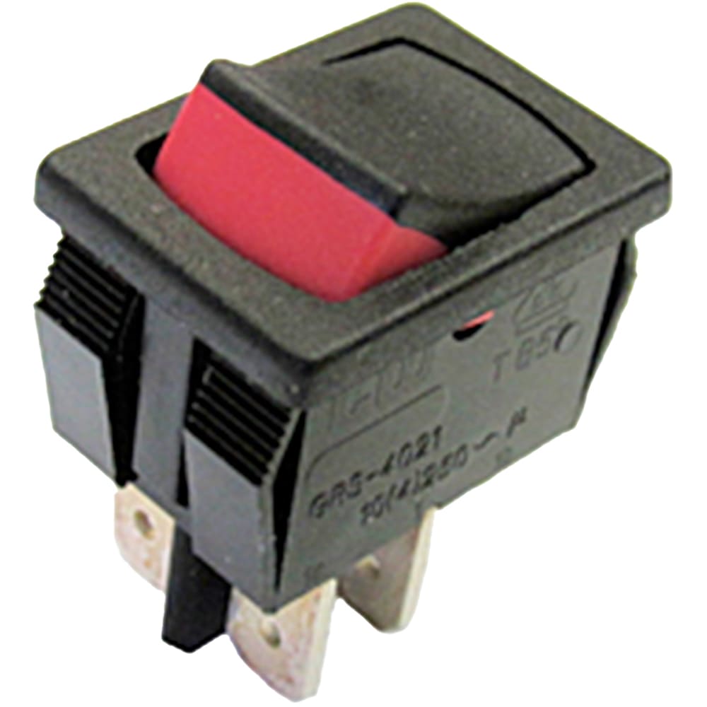CW Industries - GRS-4021-0035 - Rocker Switch, DPST, ON-OFF, Blk/Red ...