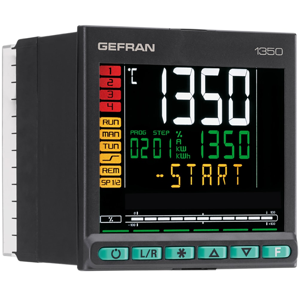 Gefran - F061830 - PID Controller,1/4DIN,Universal input,4 Outputs,Aux ...