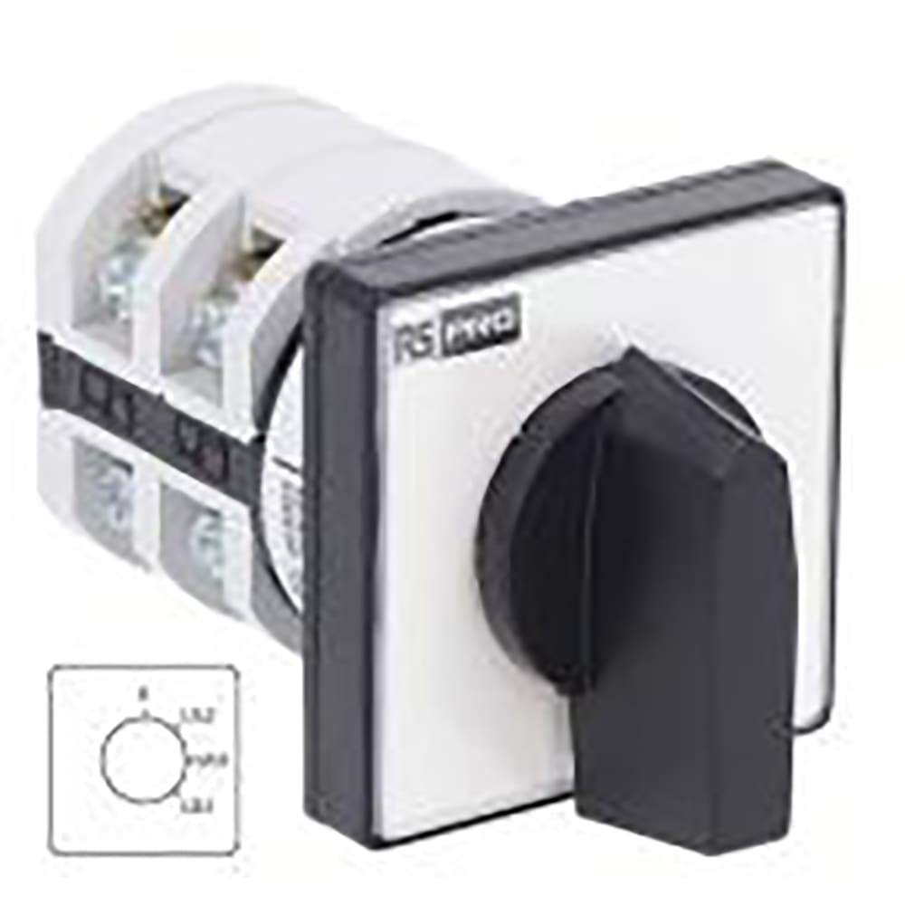 RS PRO - 2083917 - Rotary Cam Switch 4P4T 20A 690V 4 Position 48 x 48mm ...