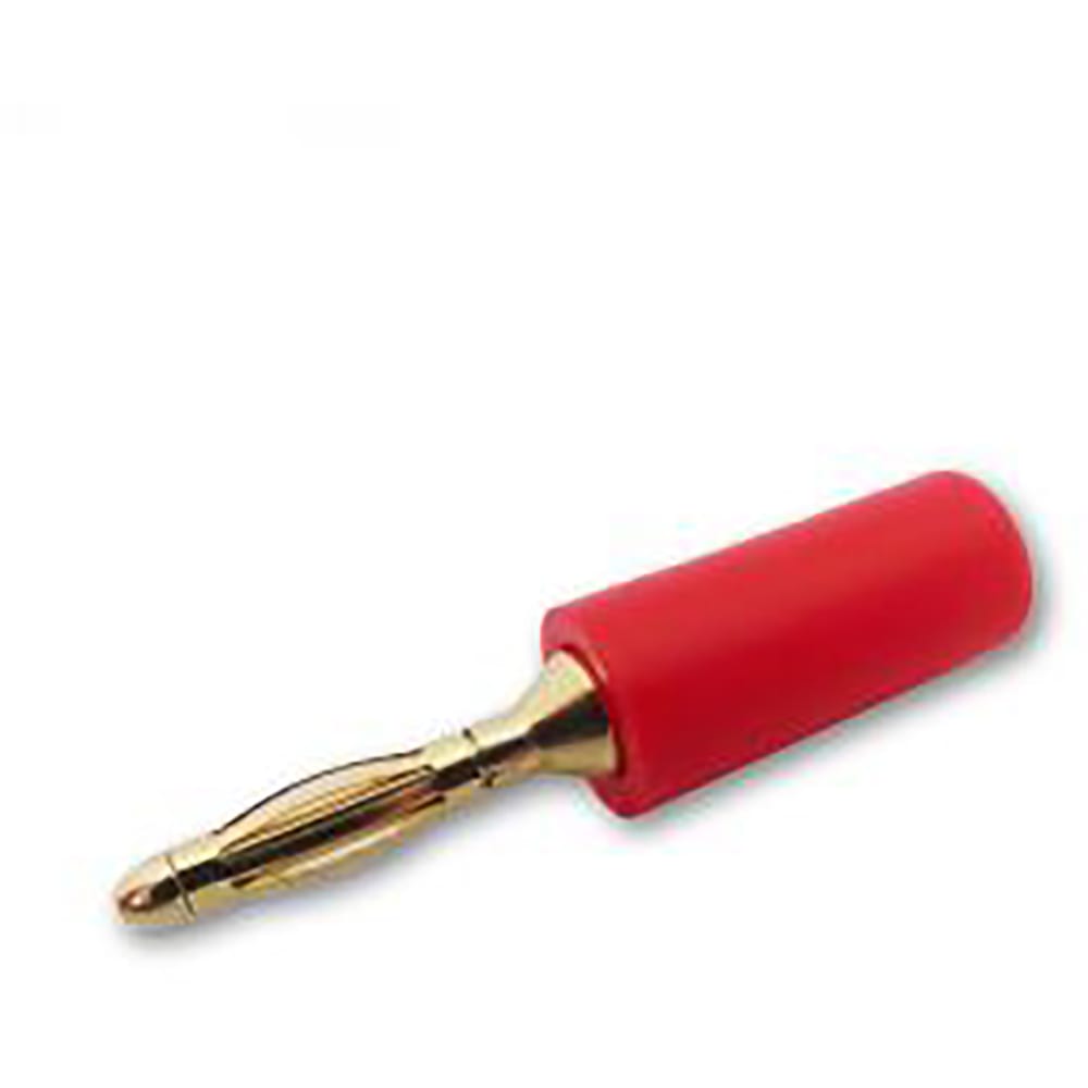 RS PRO - 2121214 - Red 2mm Male Miniature Banana Plug Connector Solder ...