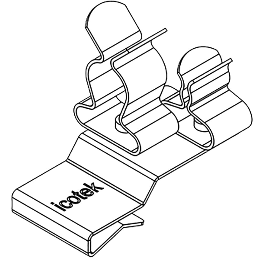 icotek - 36784.41 - EMC Shield Clamps for Metal Sheet Edges, Pluggable ...