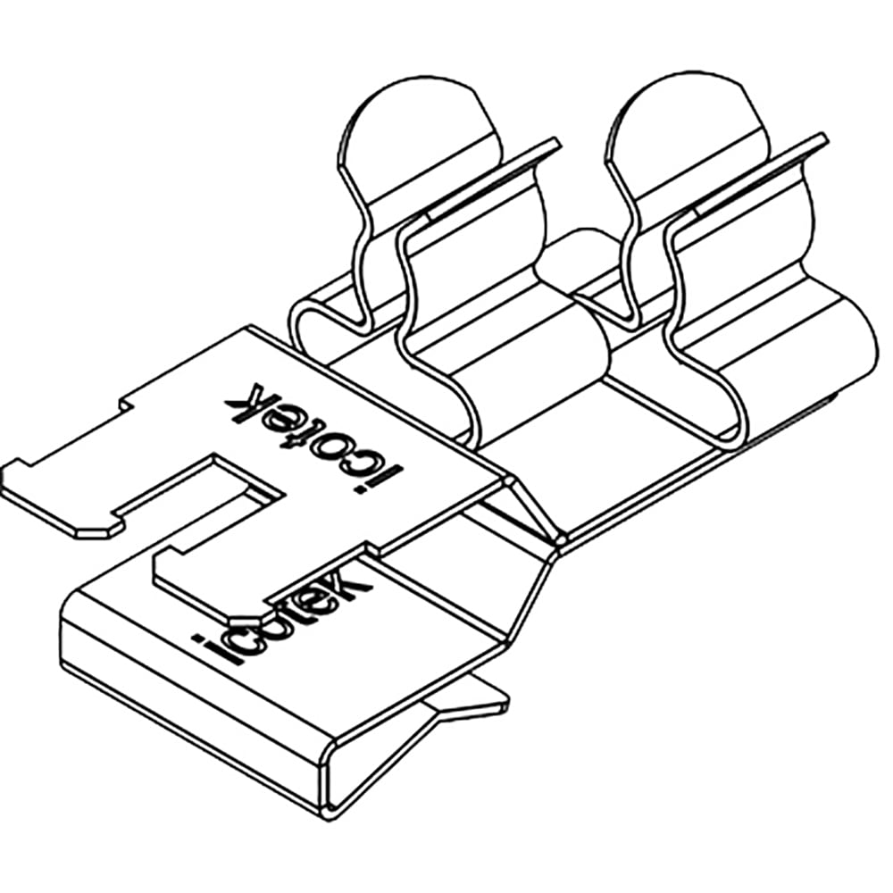 icotek - 36785.22 - EMC Shield Clamps for Metal Sheet Edges, Pluggable ...