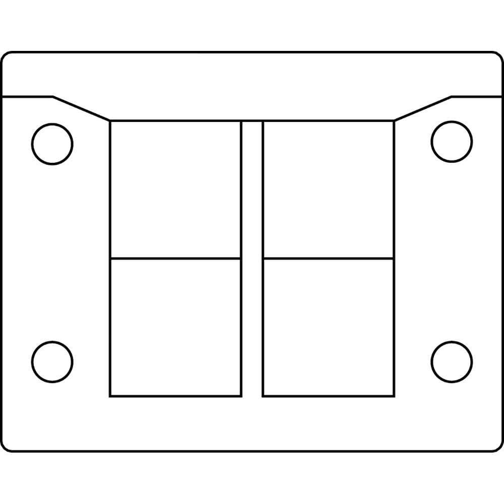 icotek - 42434 - Split Multi Cable Transit Frames, KEL-Quick B4, Black - RS