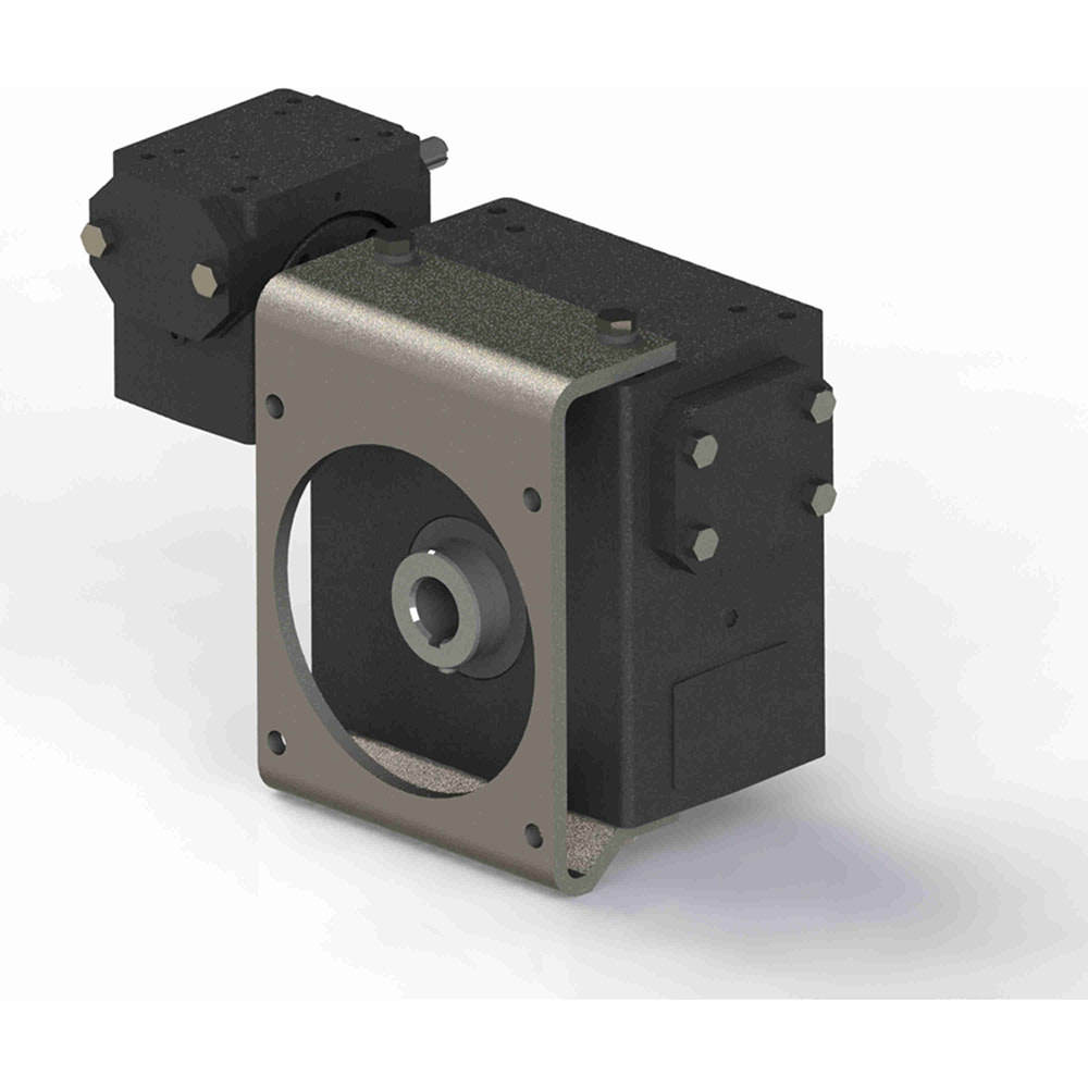 Hub City - 0230-24157 - Right Angle Gearbox, 2000:1 Ratio, Hollow Bore ...