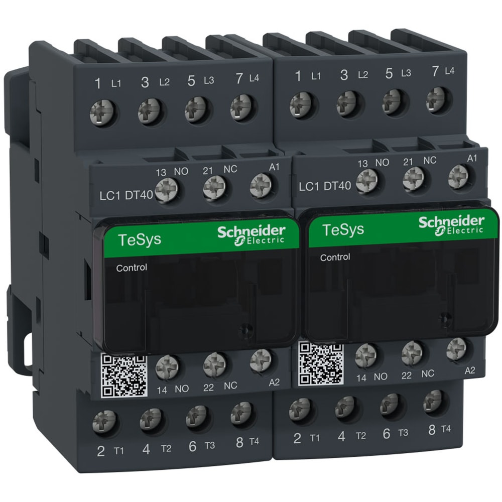 Schneider Electric - LC2DT40M7 - REVERSING CONTACTOR 575VAC 40A IEC - RS