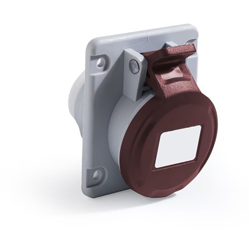 RS PRO - 2144178 - Industrial Power Socket, Panel Mount, 3 Pin, + E ...