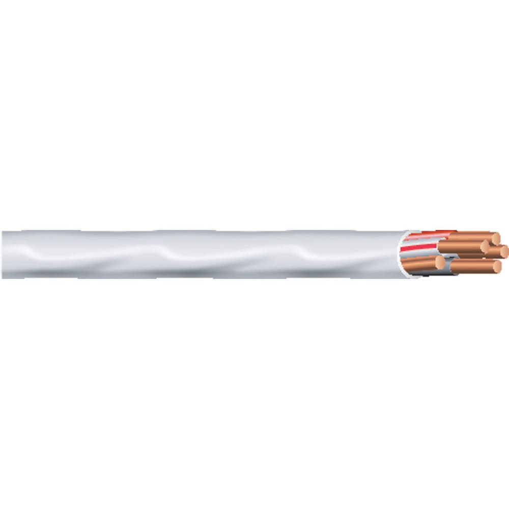 Southwire - 55048255 - Nonmetallic-Sheathed Romex Cable, 14-2-2 NM W/G ...