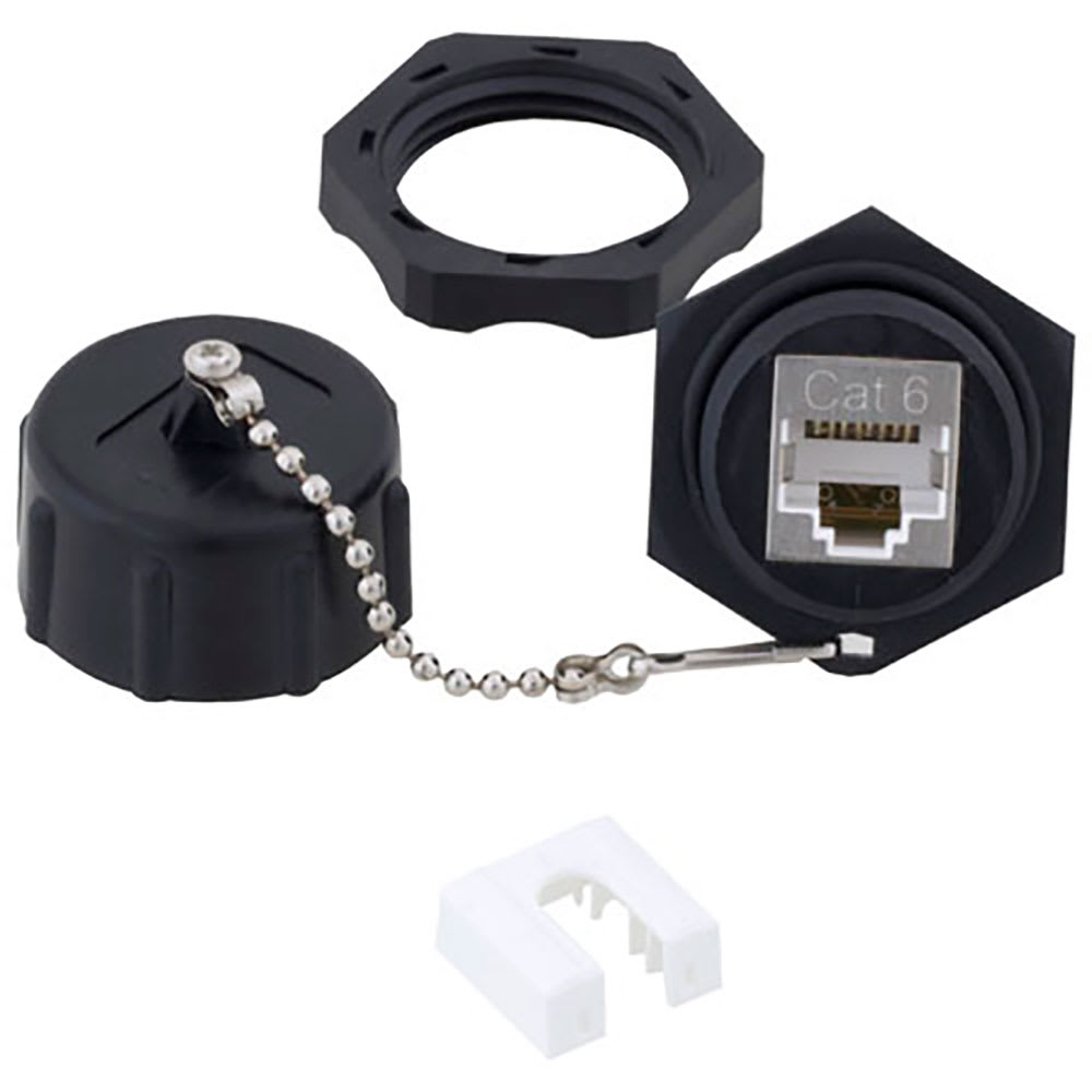 L-com - WPBHC6110 - Cat 6 IP67 RJ45 to 110 Bulkhead Panel Mount ...