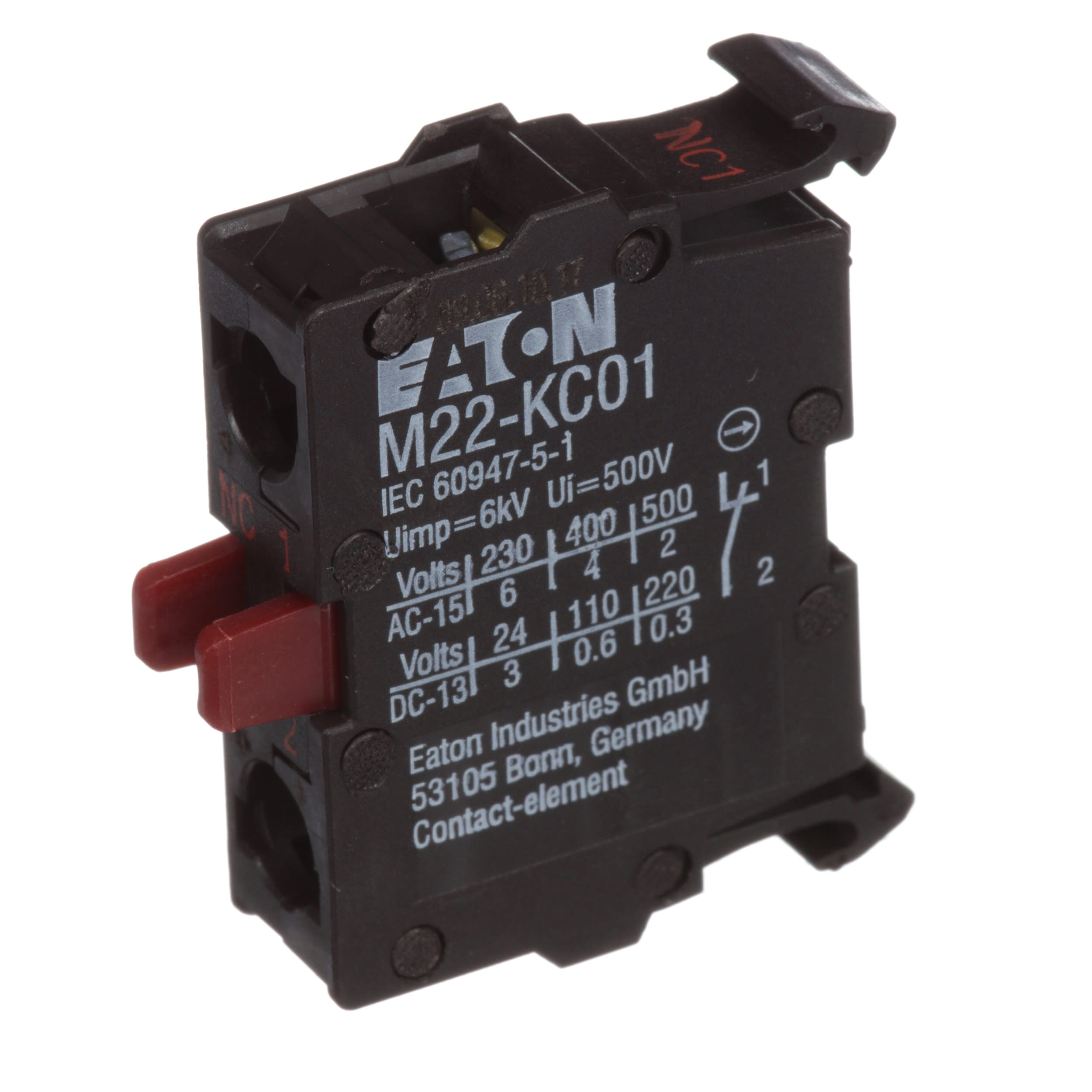 EATON MOELLER M22-KC01 CONTACT ELEMENT tillescenter Basic Switches Industrial Electrical